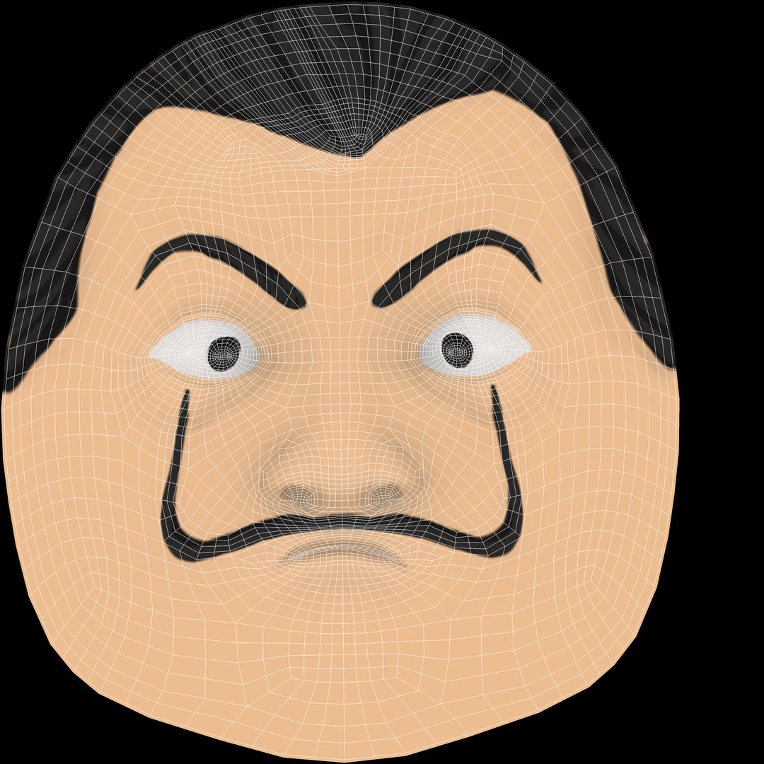 Salvador Dali Mask 3D Model - TurboSquid 1709223