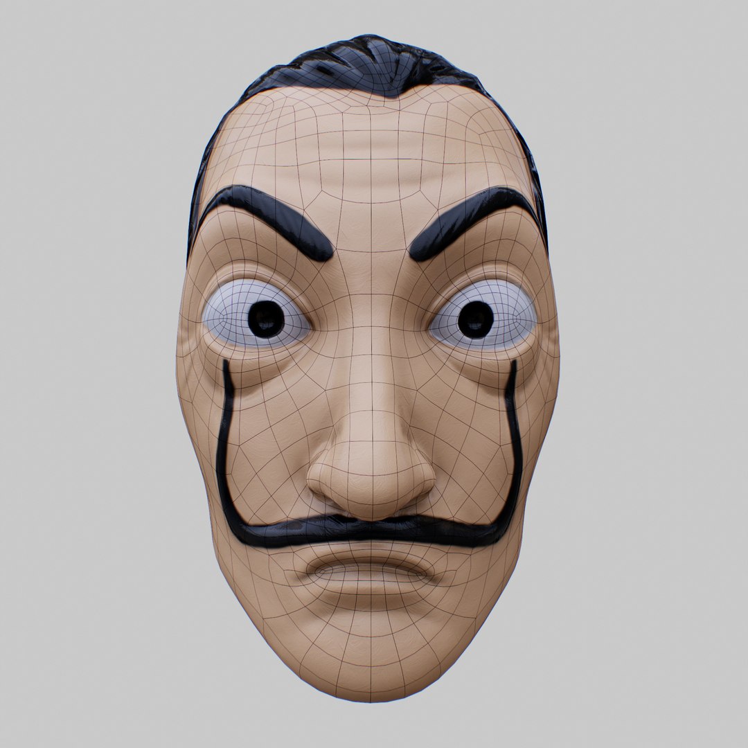 Salvador Dali Mask 3D Model - TurboSquid 1709223