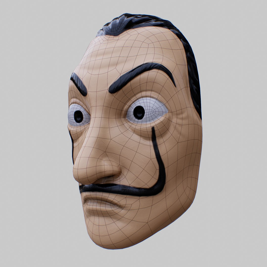 Salvador Dali Mask 3D Model - TurboSquid 1709223