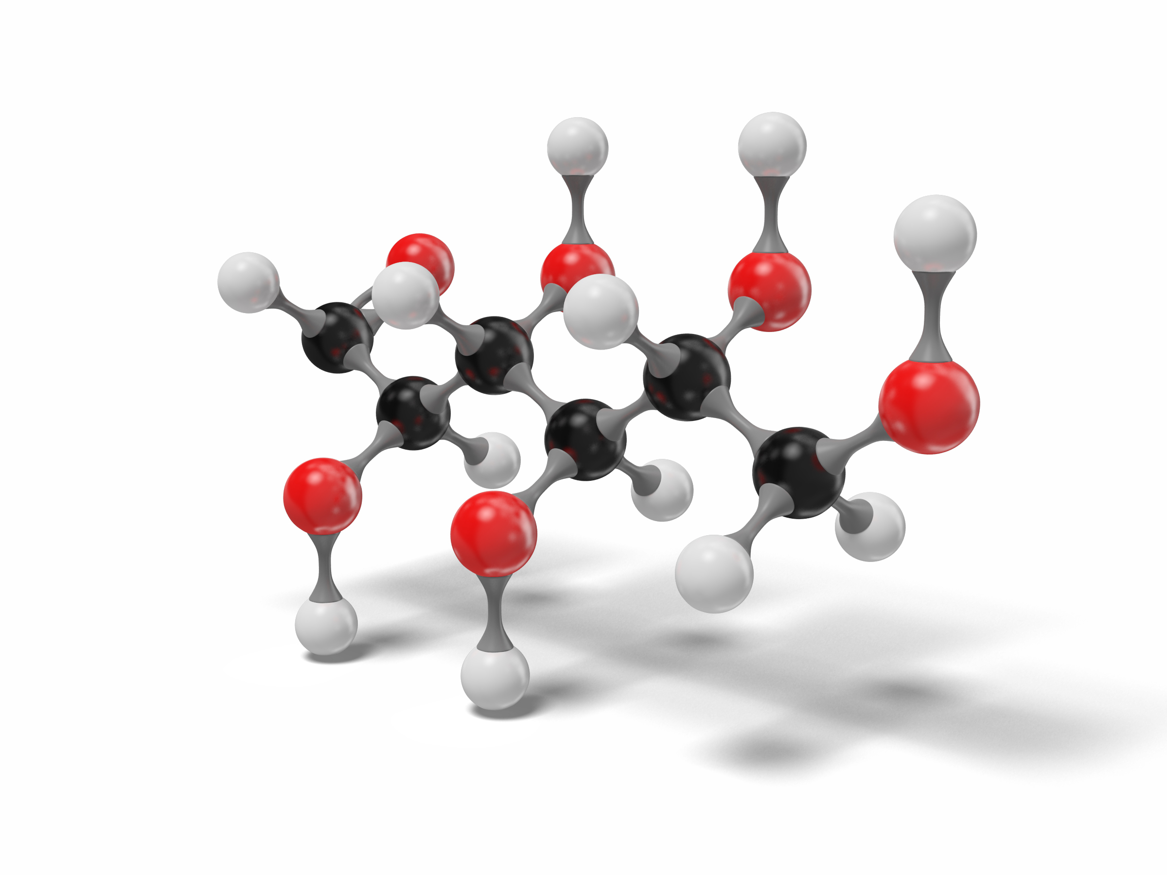 3D glucose open chain molecule model - TurboSquid 1570289
