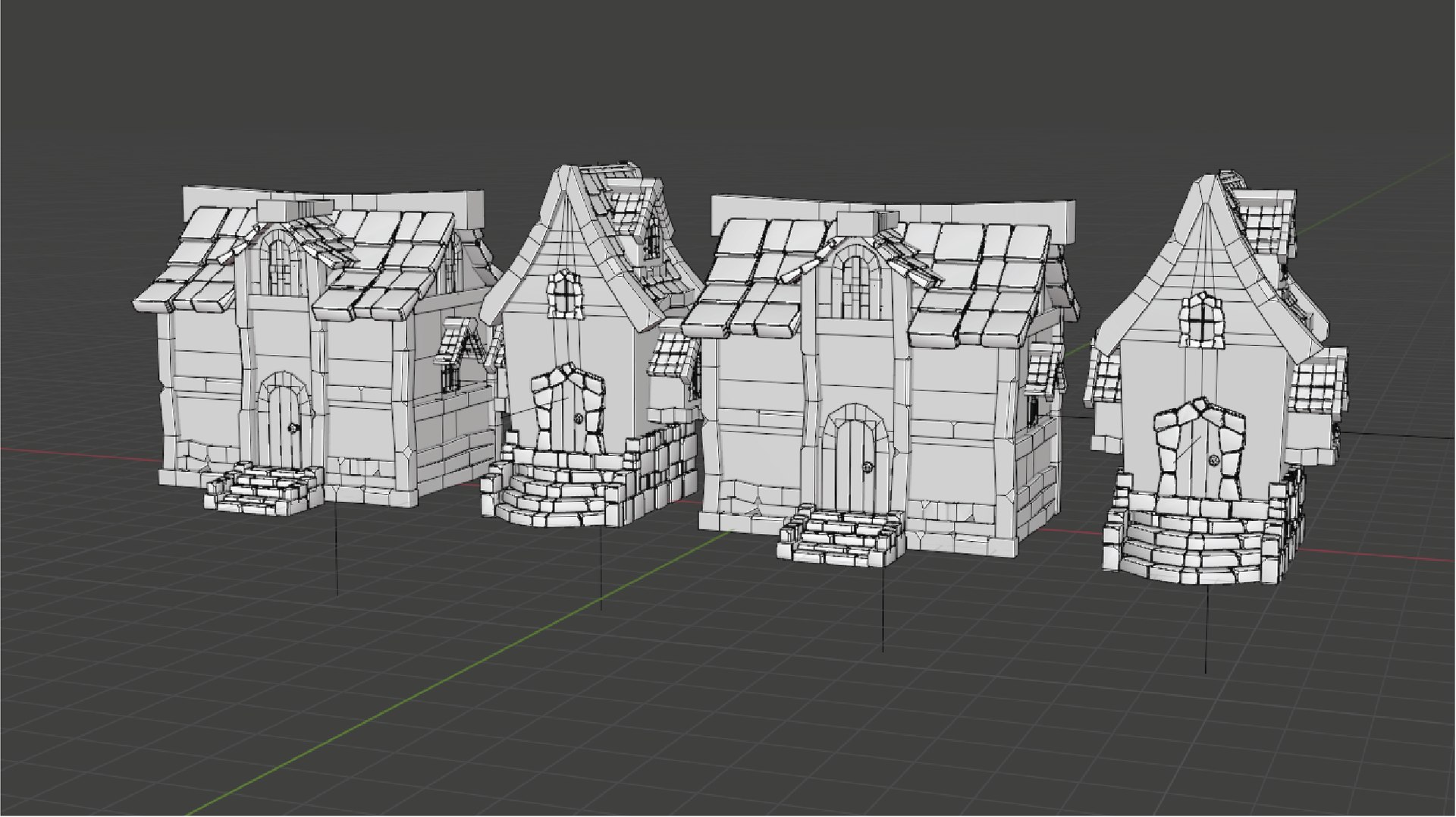 3D Model Game House Set - TurboSquid 2243209