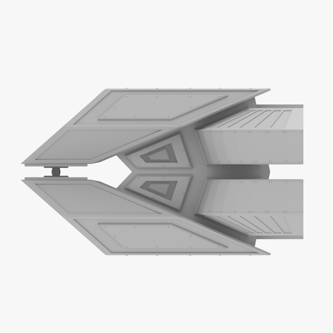 3d model of spaceship engine