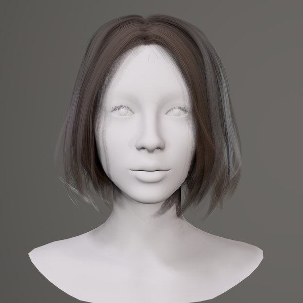 3D Game Ready Hair model - TurboSquid 1917127