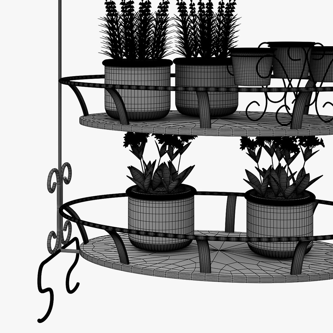 3D decorative shelve - TurboSquid 1434575