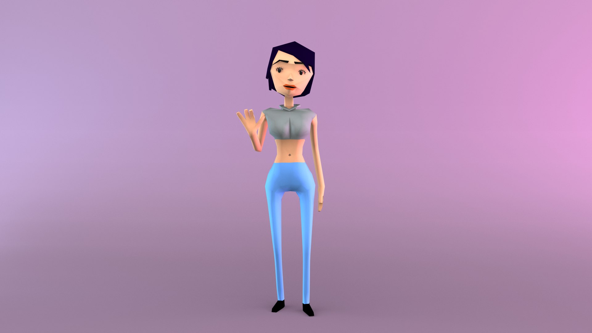 3D Low Poly Game Character Model - TurboSquid 1764254