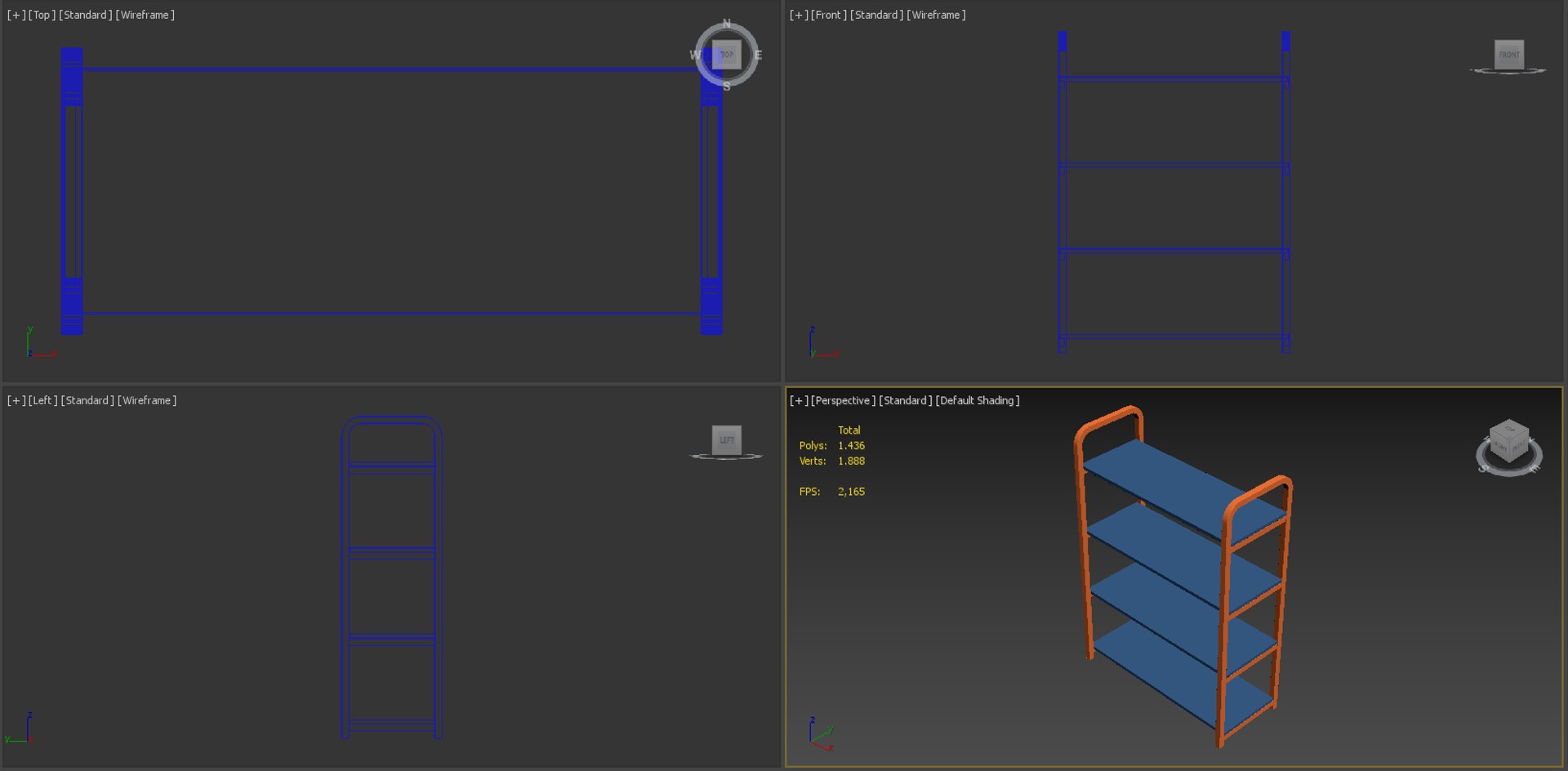 Industrial Shelf 3D Model - TurboSquid 2162630