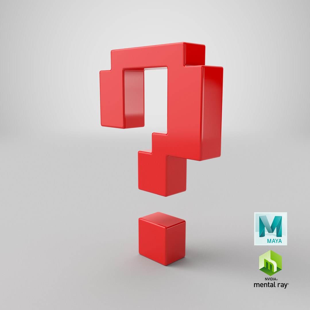 3D question mark model - TurboSquid 1482407