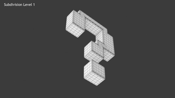 3D question mark model - TurboSquid 1482407