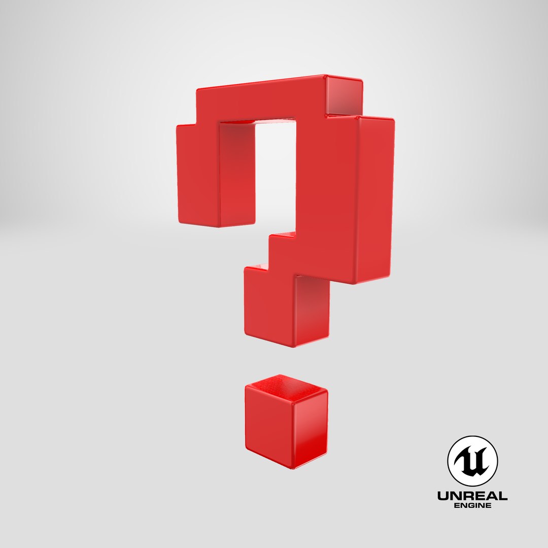 3D question mark model - TurboSquid 1482407
