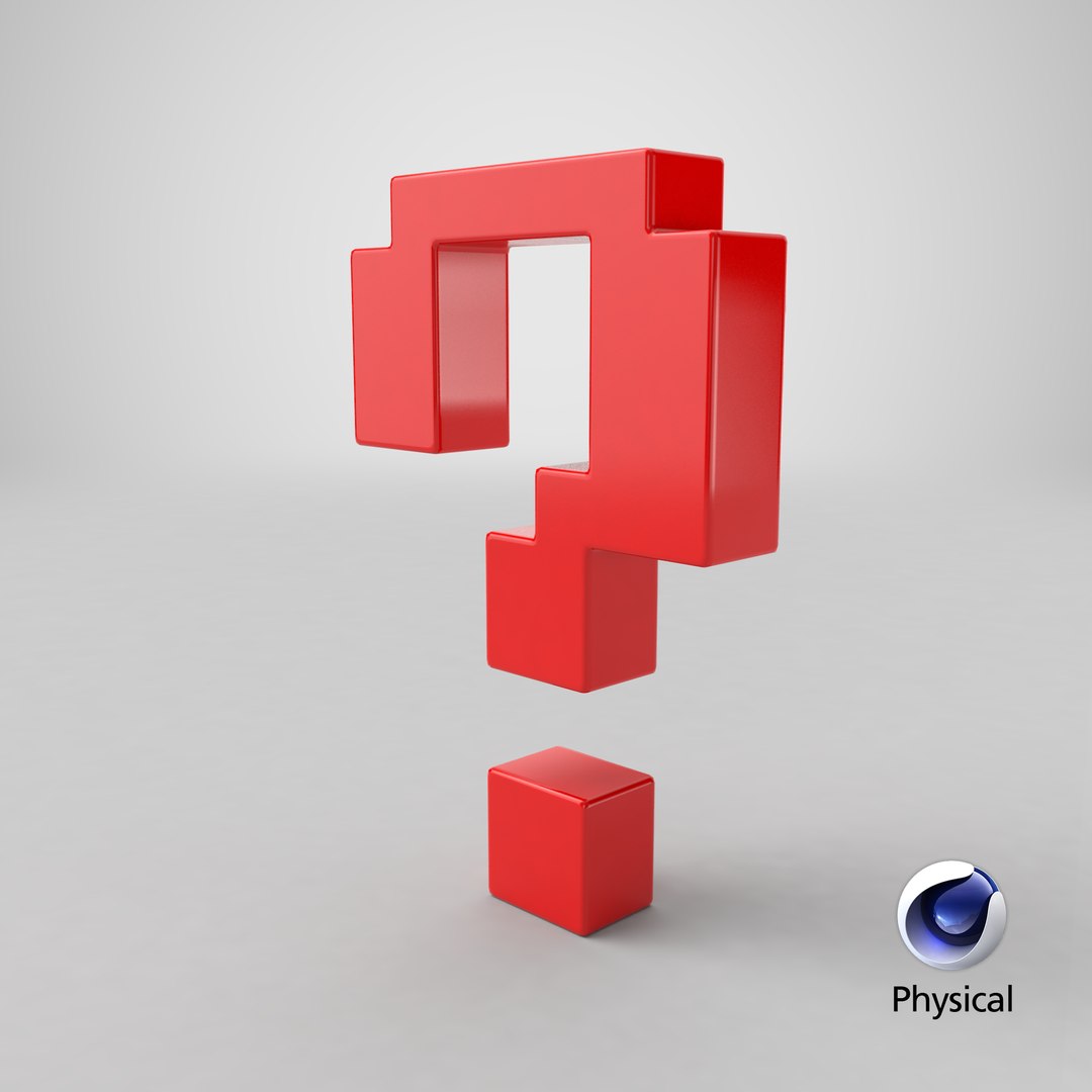 3D question mark model - TurboSquid 1482407