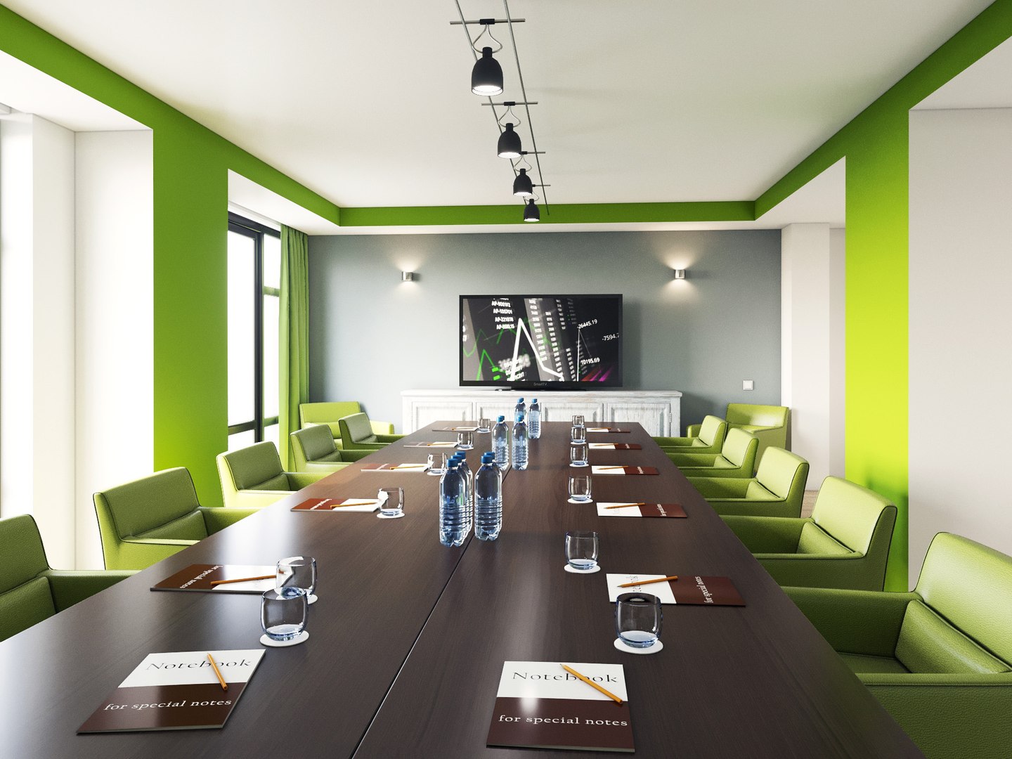 3D realistic briefing room interior model - TurboSquid 1410701