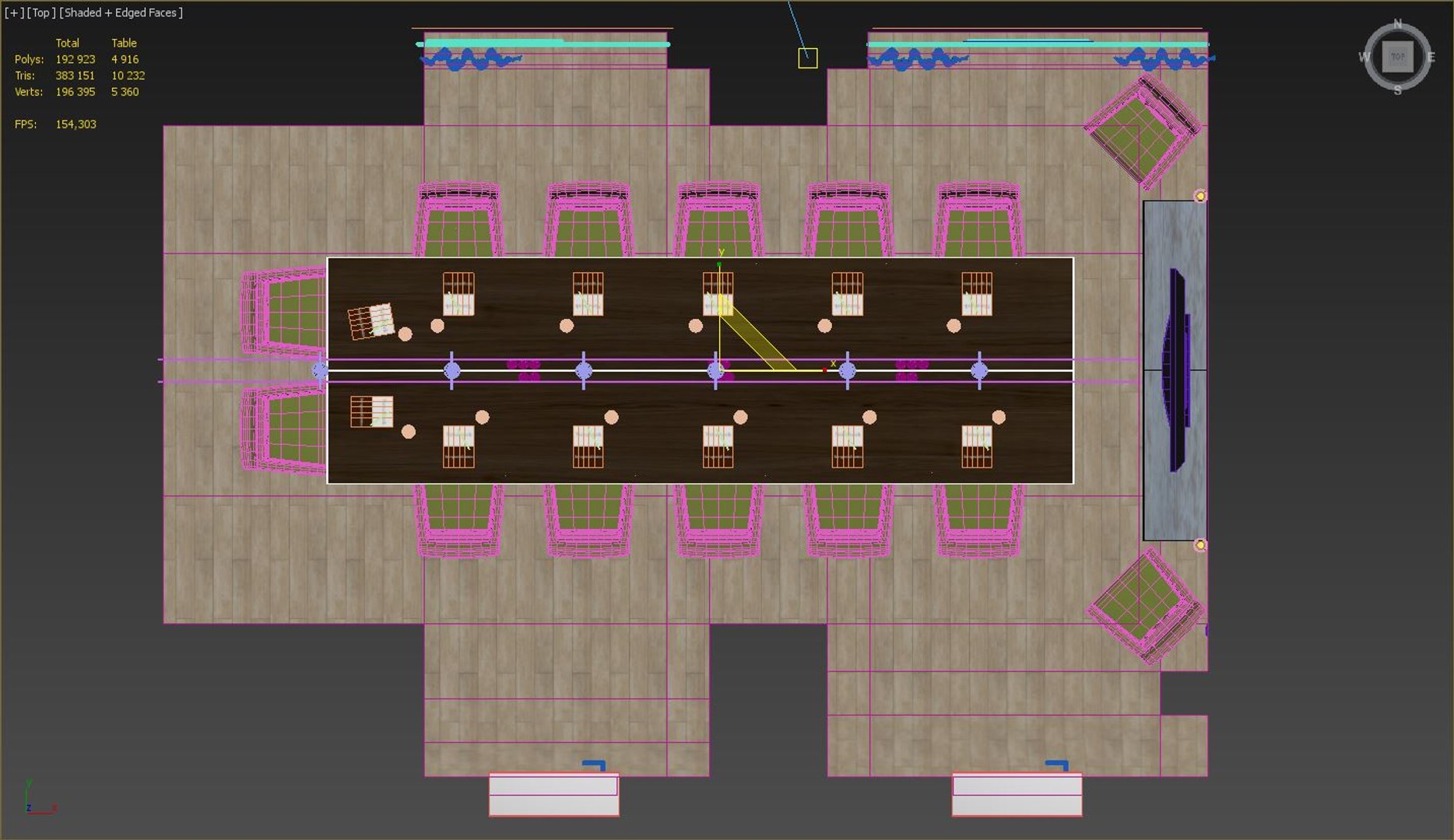 3D realistic briefing room interior model - TurboSquid 1410701