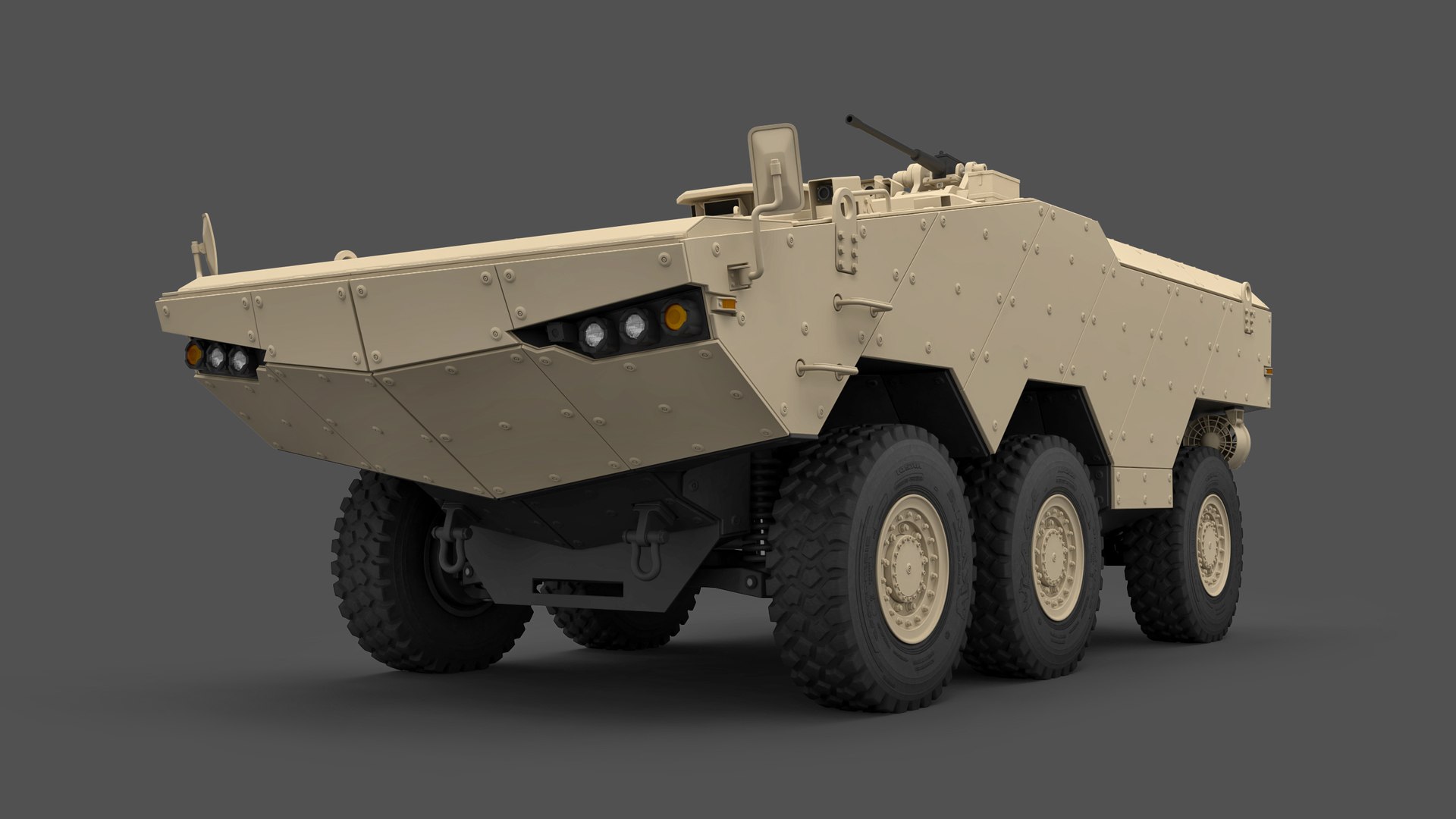 3D Hanwha TIGON 6x6 Armored Vehicle 3D Model Model - TurboSquid 2468427