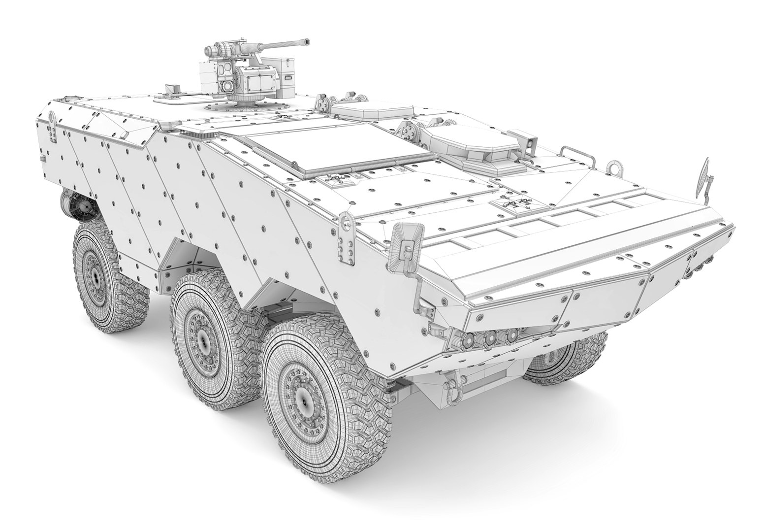 3D Hanwha TIGON 6x6 Armored Vehicle 3D Model Model - TurboSquid 2468427