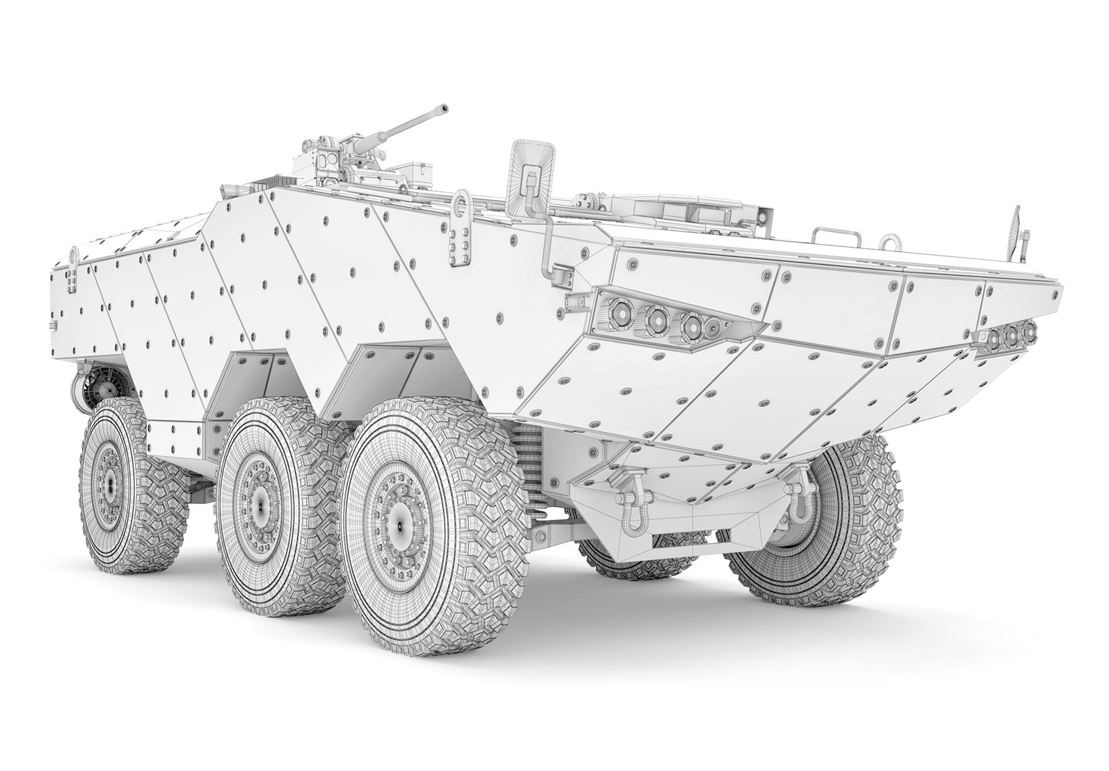 3D Hanwha TIGON 6x6 Armored Vehicle 3D Model Model - TurboSquid 2468427
