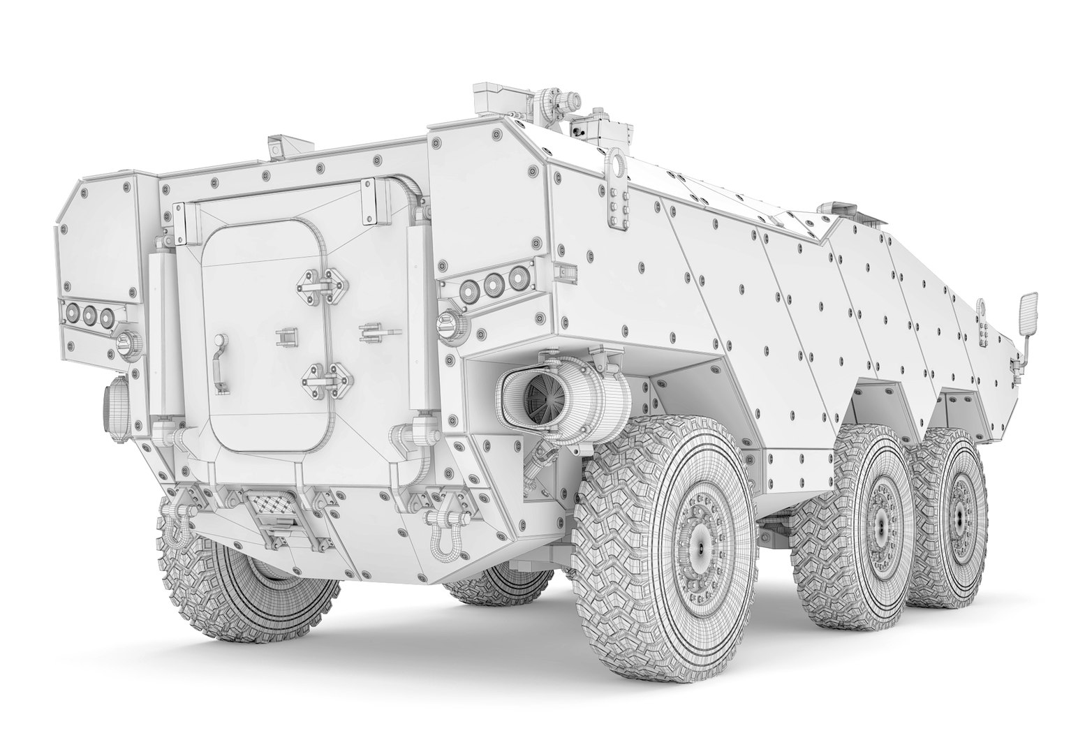 3D Hanwha TIGON 6x6 Armored Vehicle 3D Model Model - TurboSquid 2468427