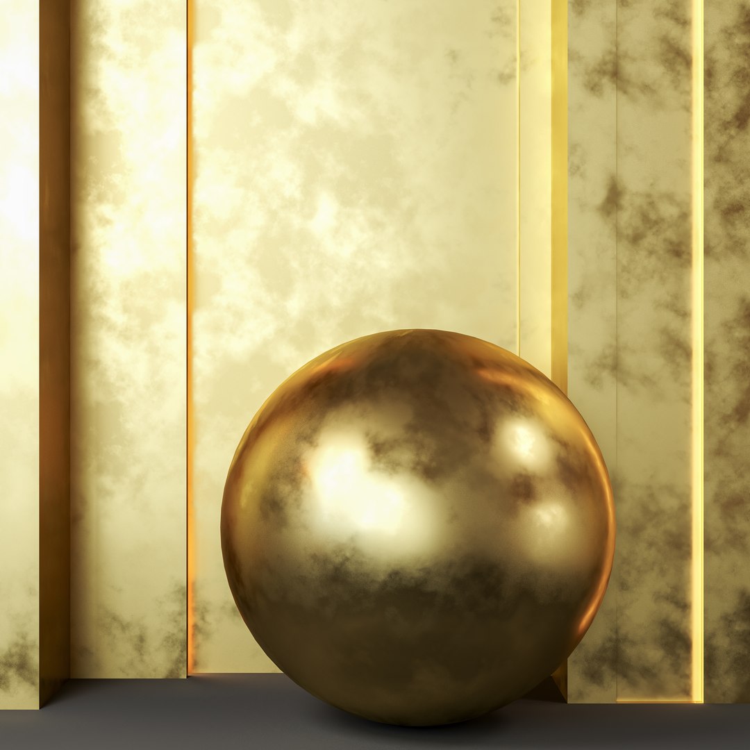 4k Gold PBR Material - 4 Patterns - Luxury - Multi-Engine 3D Model ...