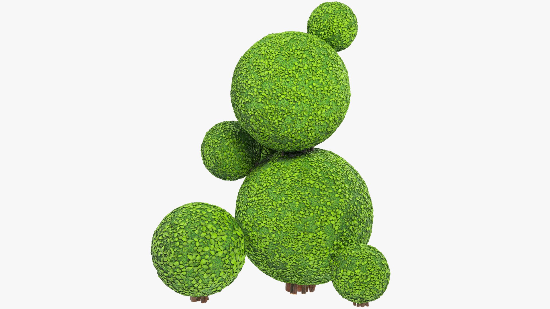 3D Model Stylized Sphere Bush V4 - TurboSquid 2092755