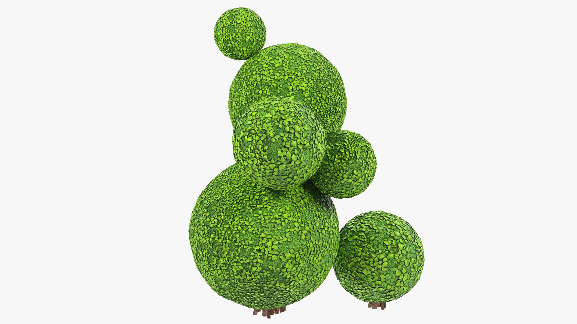 3D Model Stylized Sphere Bush V4 - TurboSquid 2092755