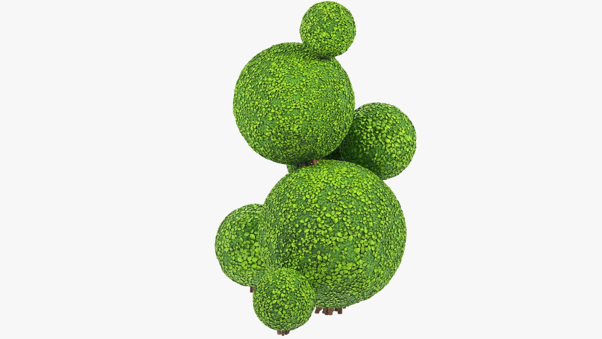 3D Model Stylized Sphere Bush V4 - TurboSquid 2092755