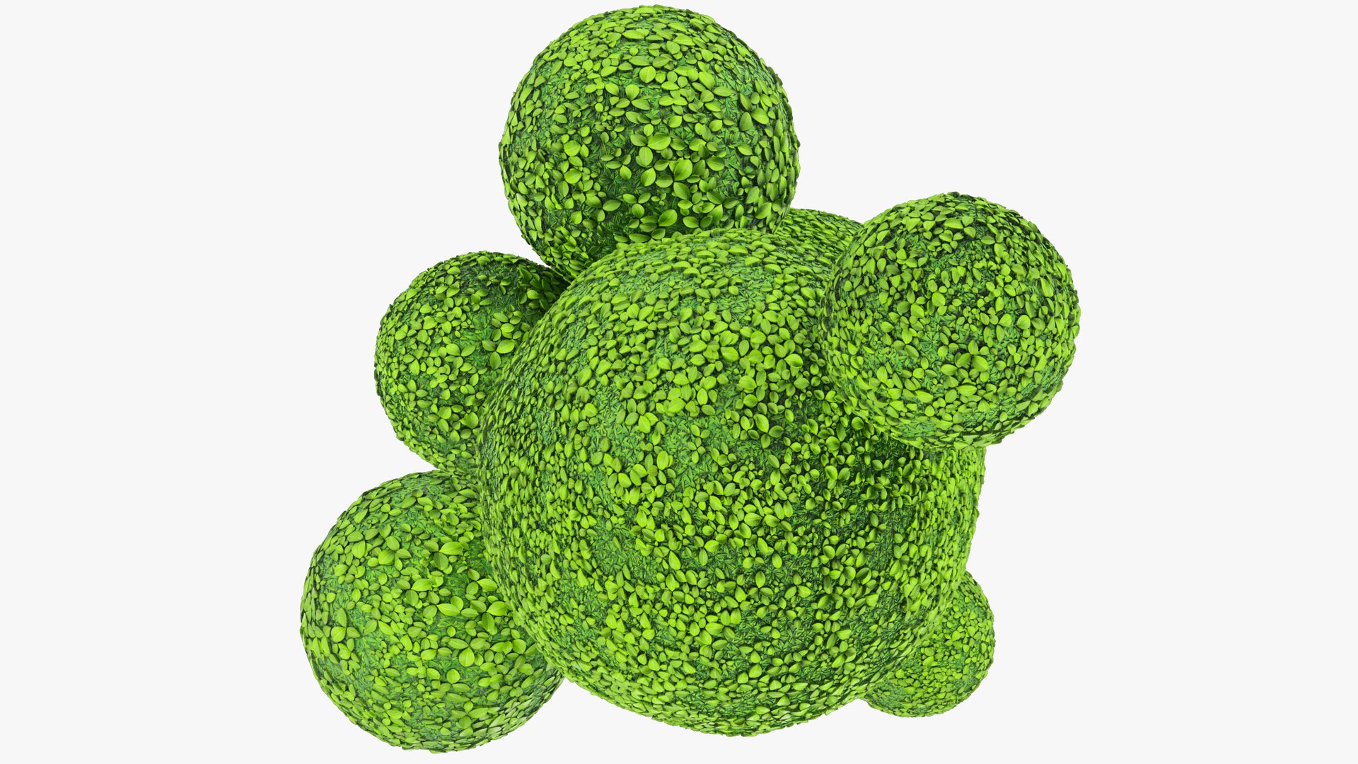 3D Model Stylized Sphere Bush V4 - TurboSquid 2092755