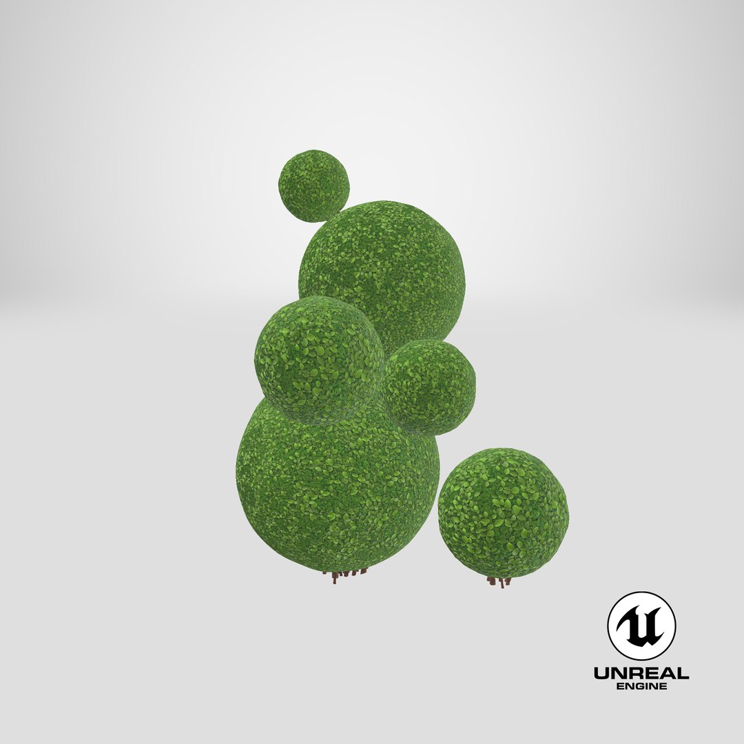 3D model Stylized Sphere Bush V4 - TurboSquid 2092755
