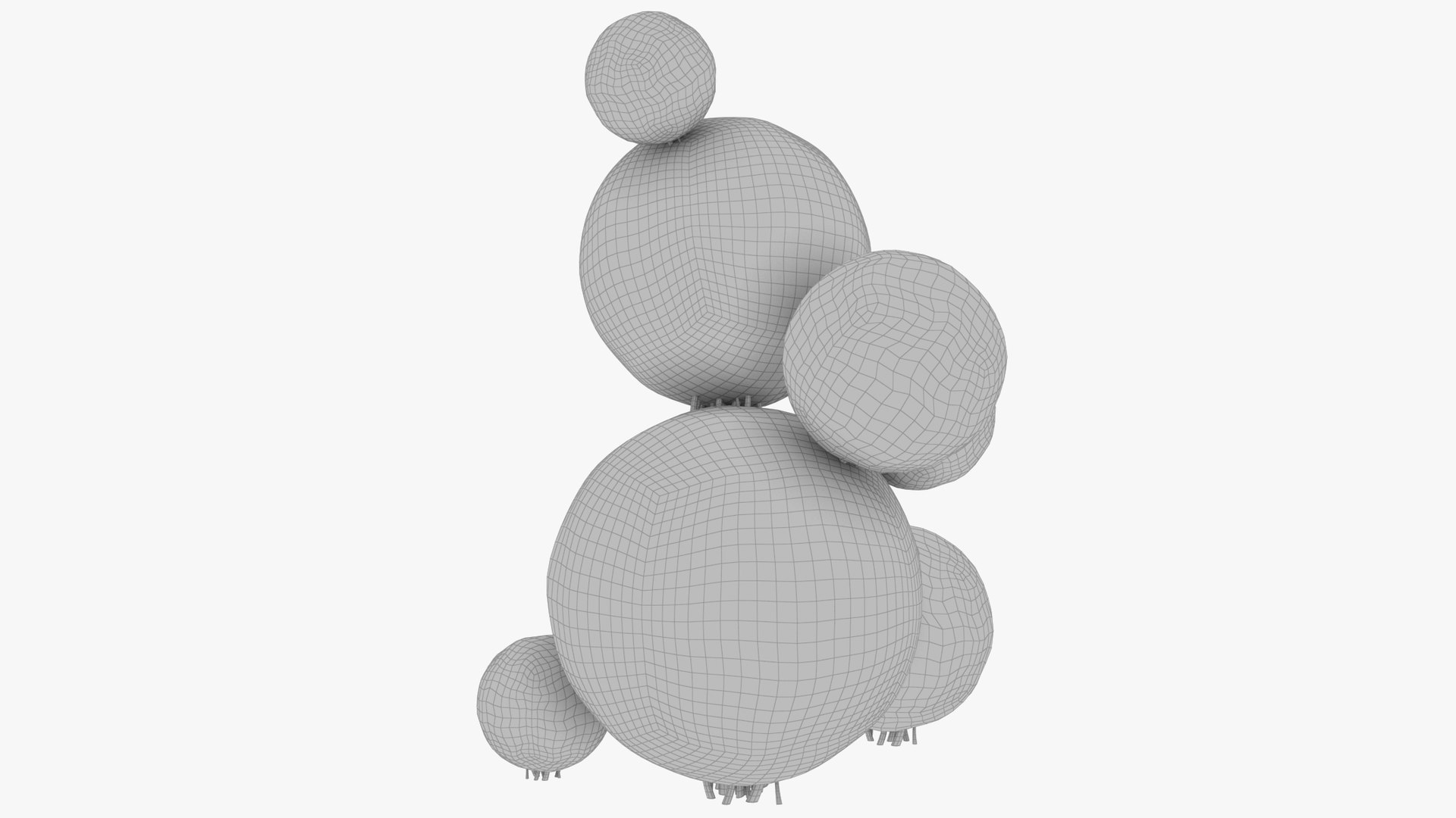 3D Model Stylized Sphere Bush V4 - TurboSquid 2092755