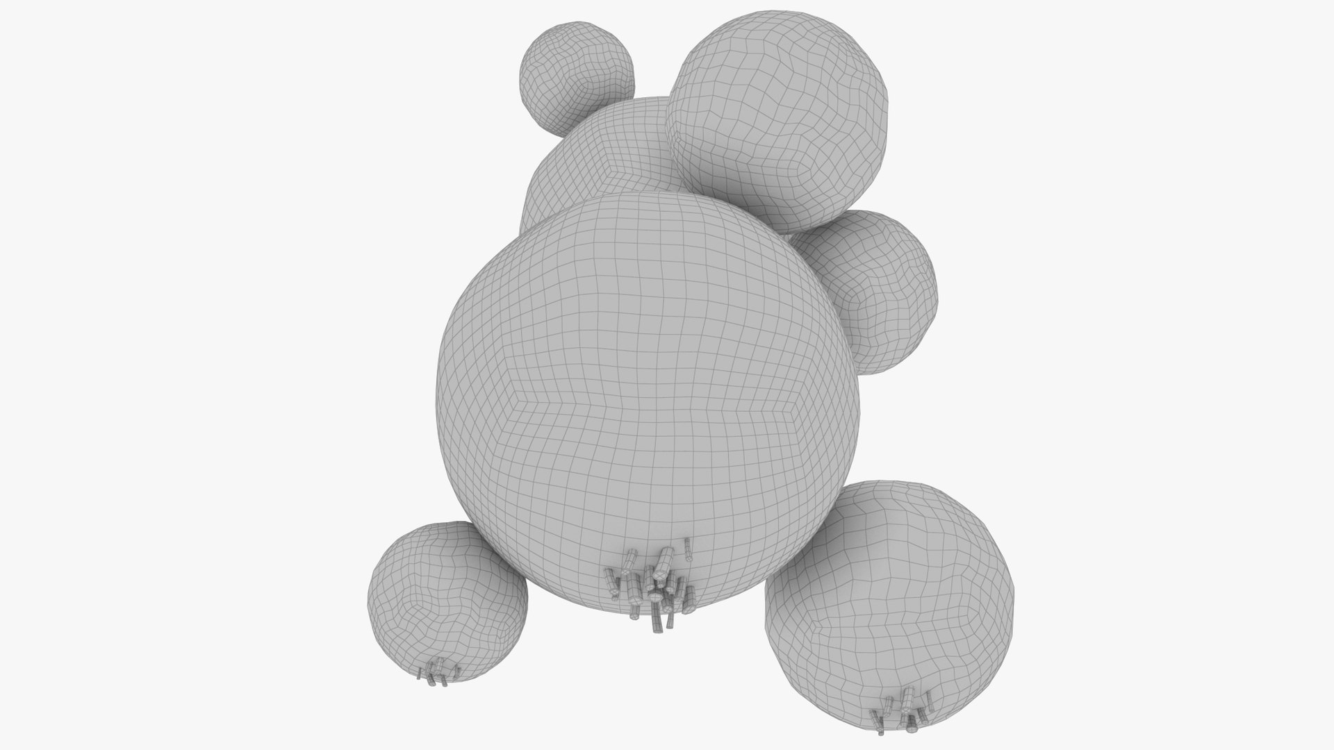 3D Model Stylized Sphere Bush V4 - TurboSquid 2092755