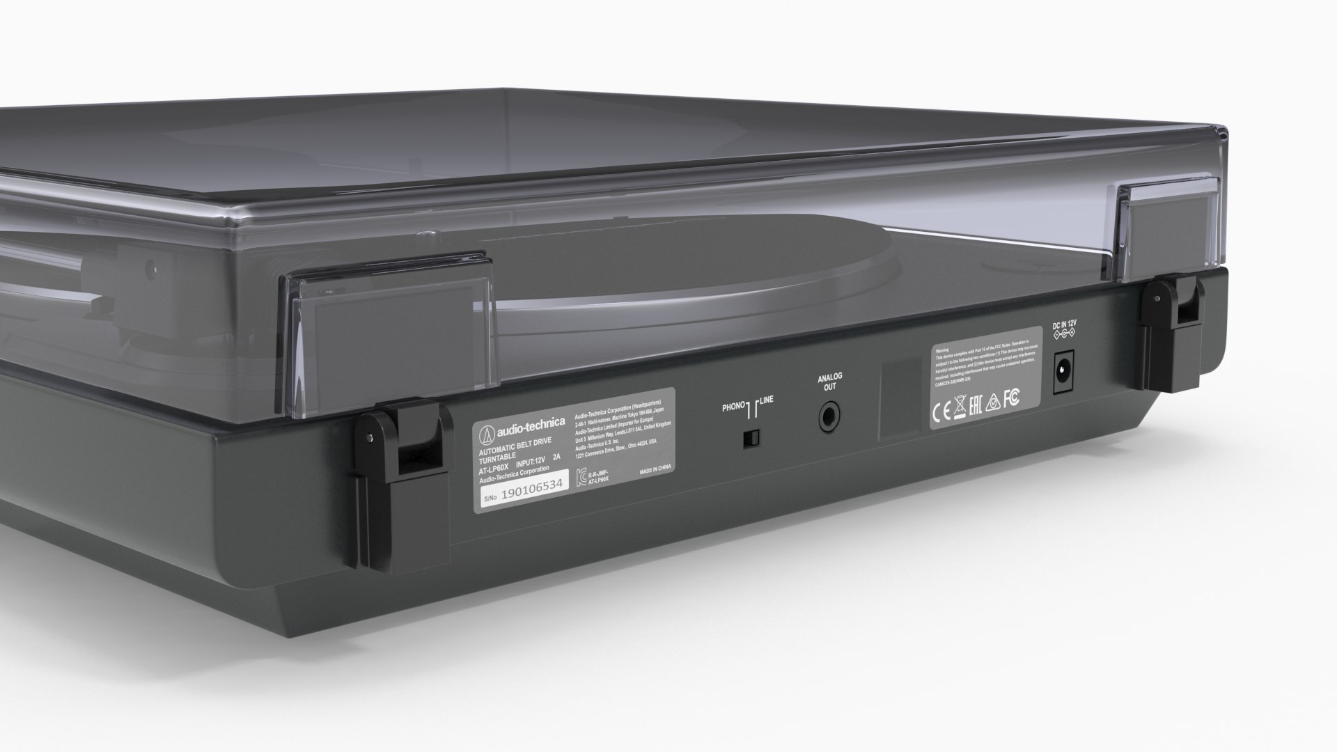 At-lp60x Turntable 3D - TurboSquid 1622032