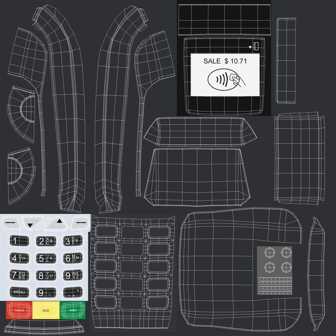 Cash Counter 3D Model - TurboSquid 1817734