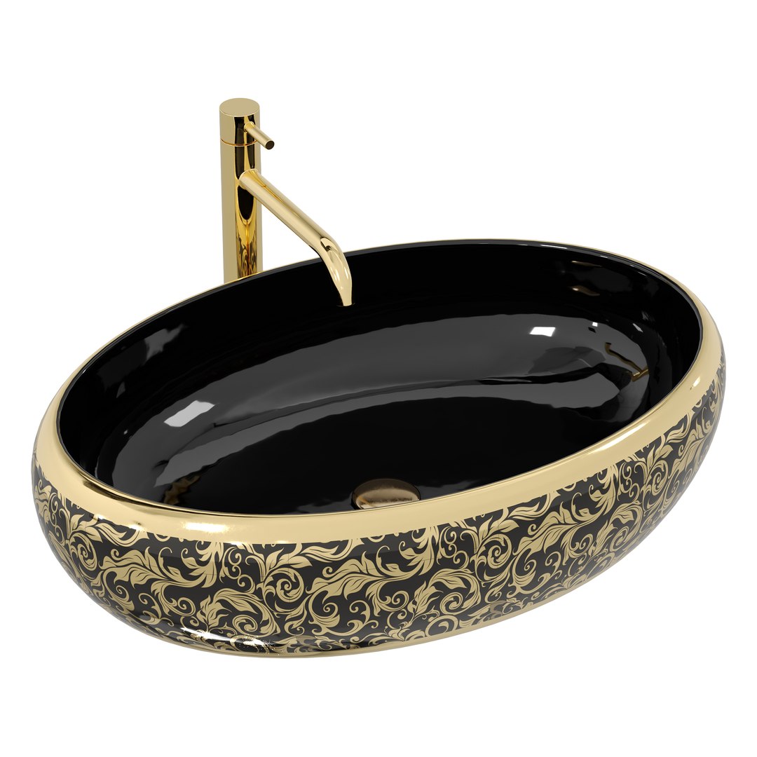 Washbasin REA MERYL BLACK model - TurboSquid 2064925