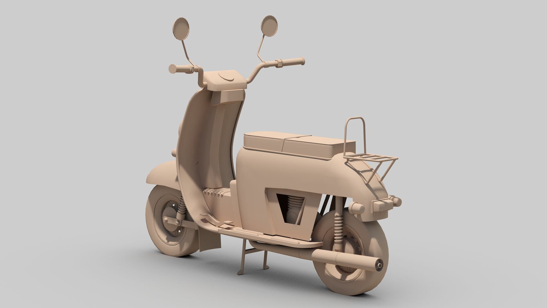 Vintage Scooter 3D Model - TurboSquid 2095512
