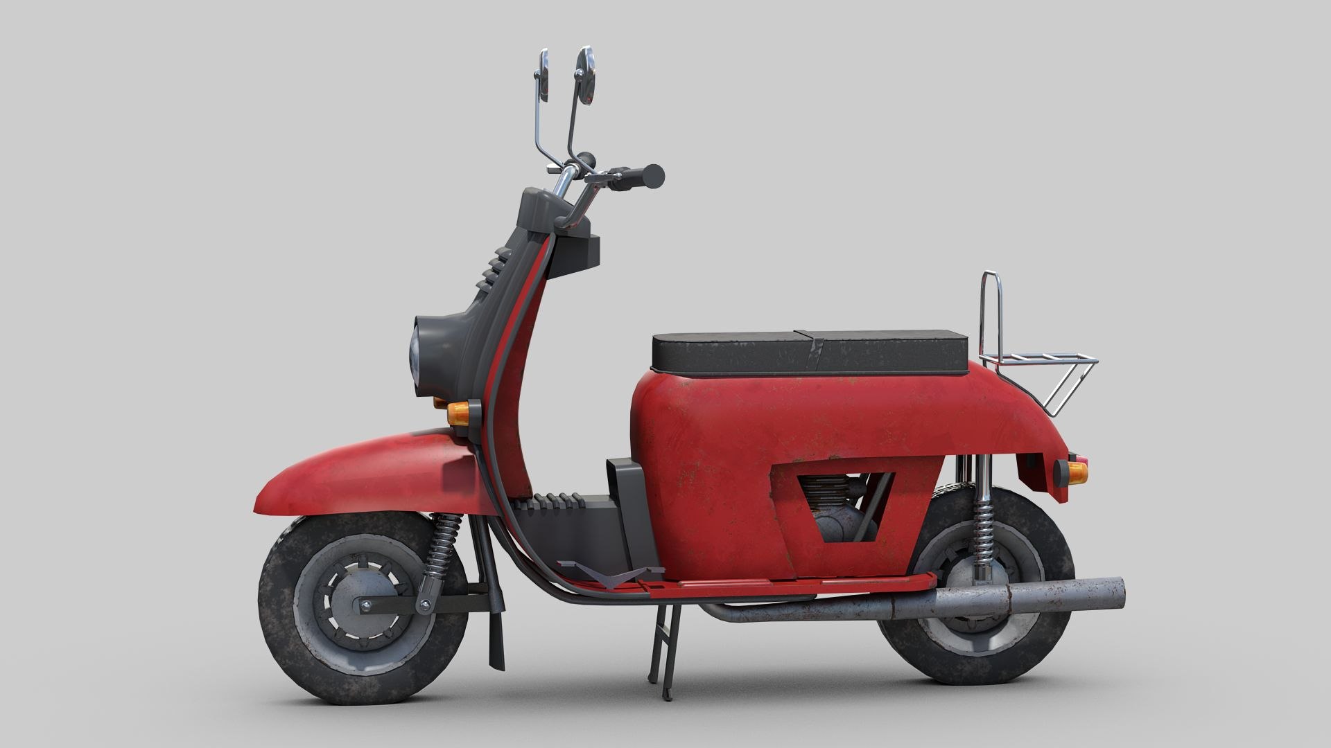 Vintage Scooter 3D Model - TurboSquid 2095512