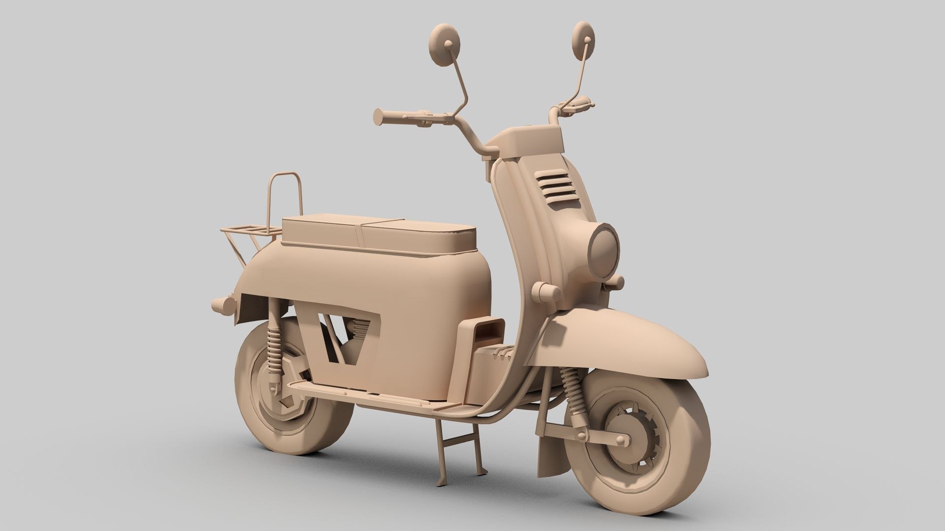 Vintage Scooter 3D Model - TurboSquid 2095512