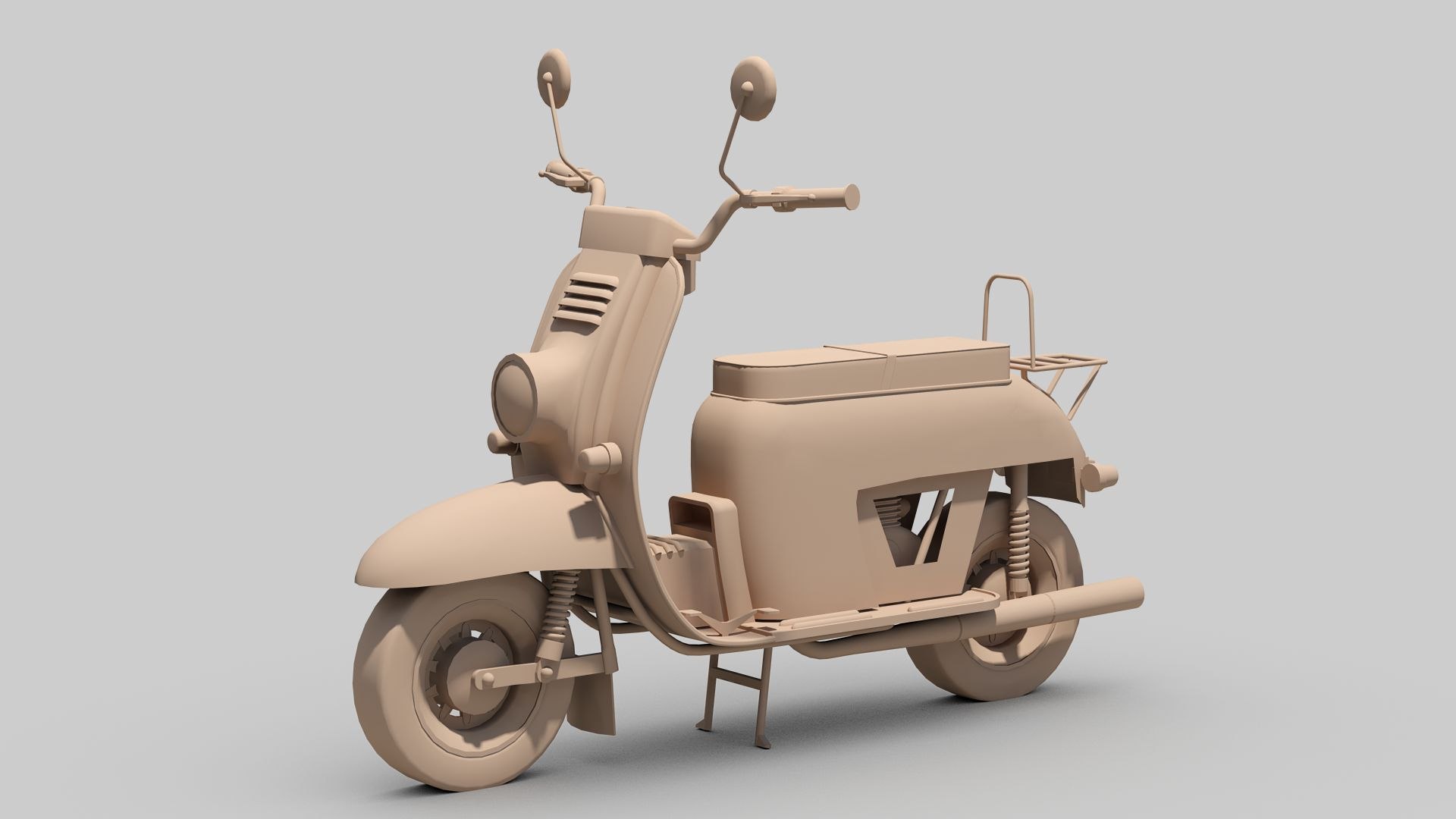 Vintage Scooter 3D Model - TurboSquid 2095512