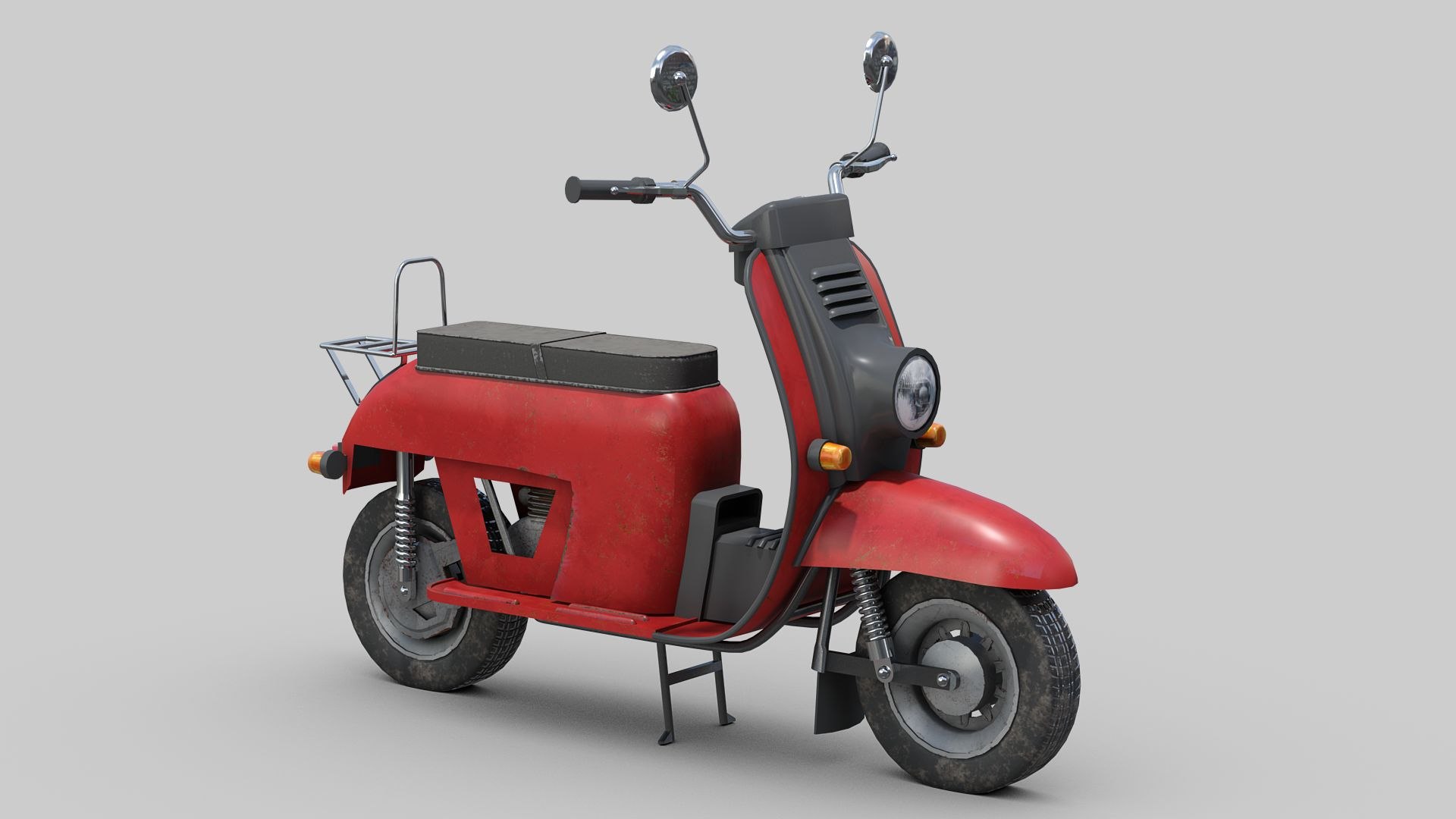 Vintage Scooter 3D Model - TurboSquid 2095512