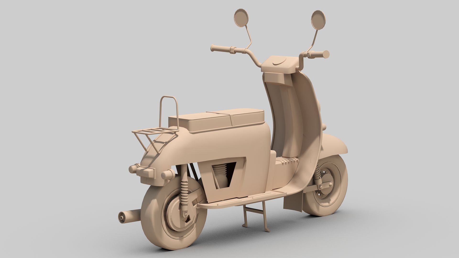 Vintage Scooter 3D Model - TurboSquid 2095512