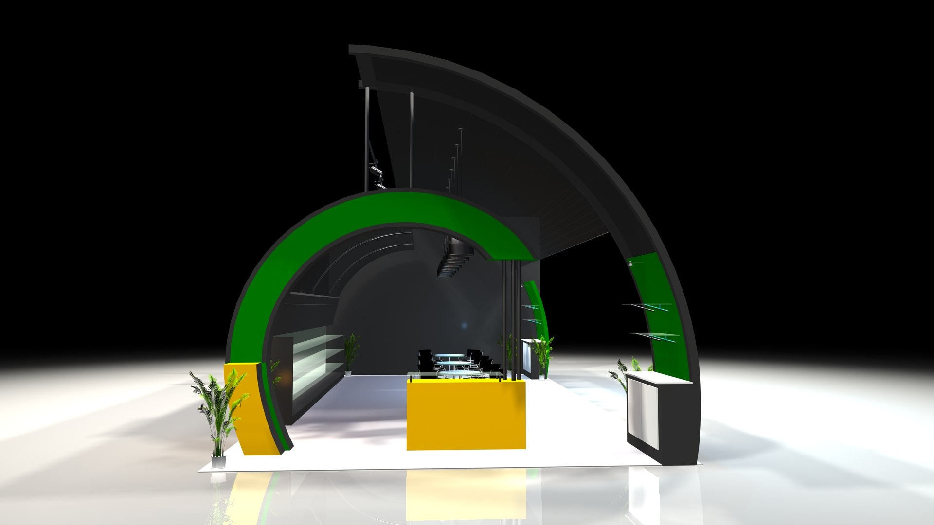 12x6 creative exhibition booth 3D - TurboSquid 1852285