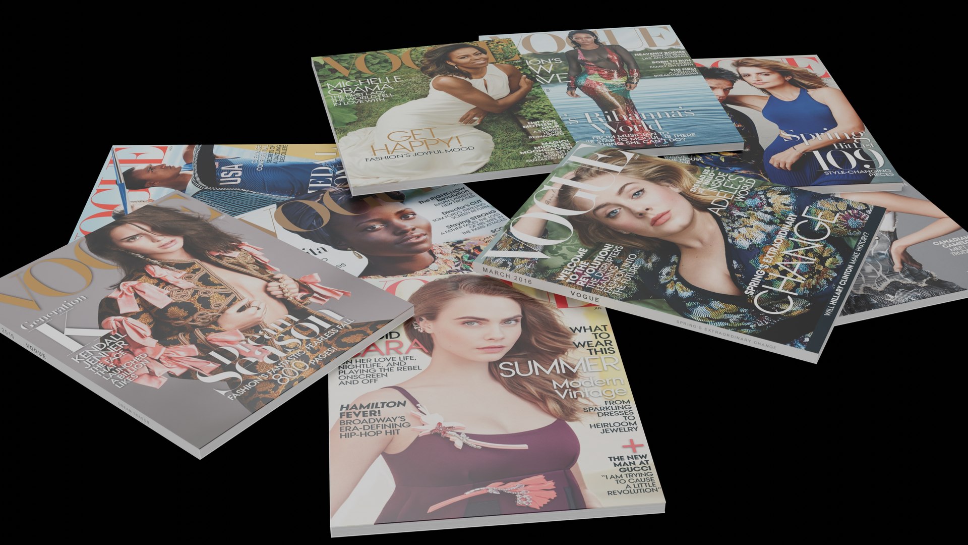 3D Fashion Magazine Set - TurboSquid 2355858