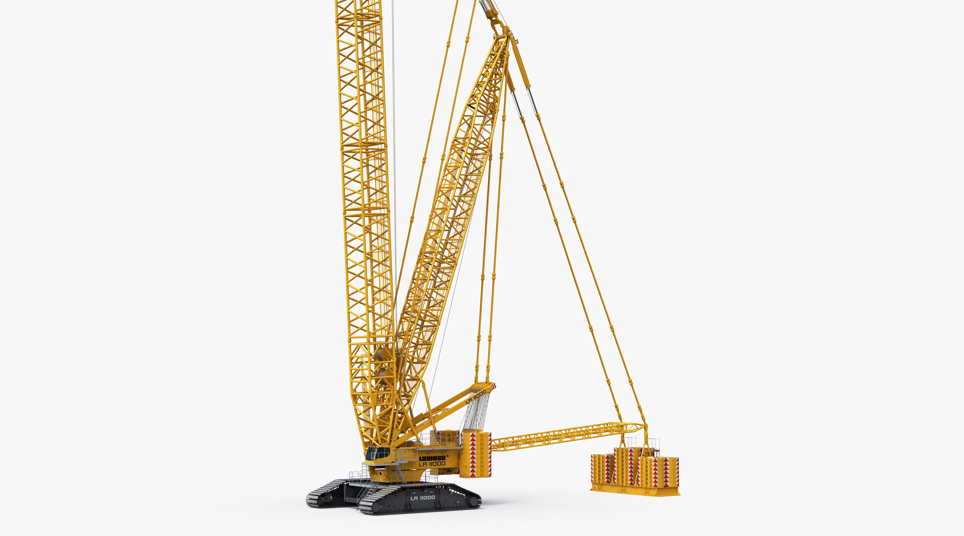 利勃海尔 LR 11000 高臂重型履带式起重机3D模型 - TurboSquid 1988391