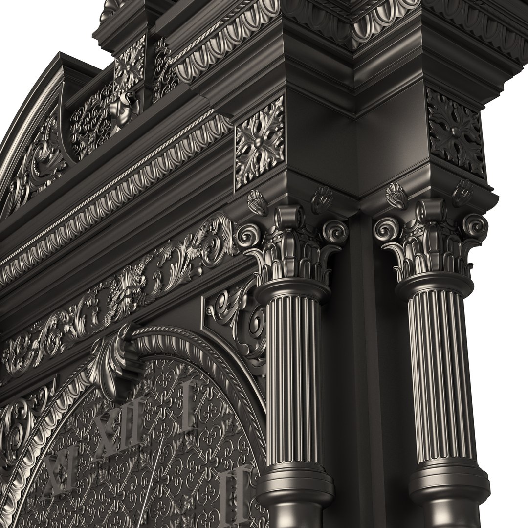 Classic Clock 014 Chrome 3D - TurboSquid 2137781