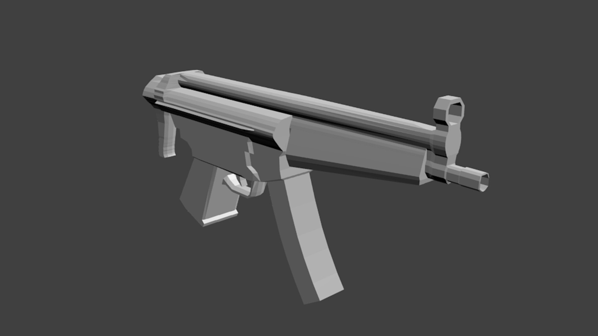 3d Model Mp5 Gun