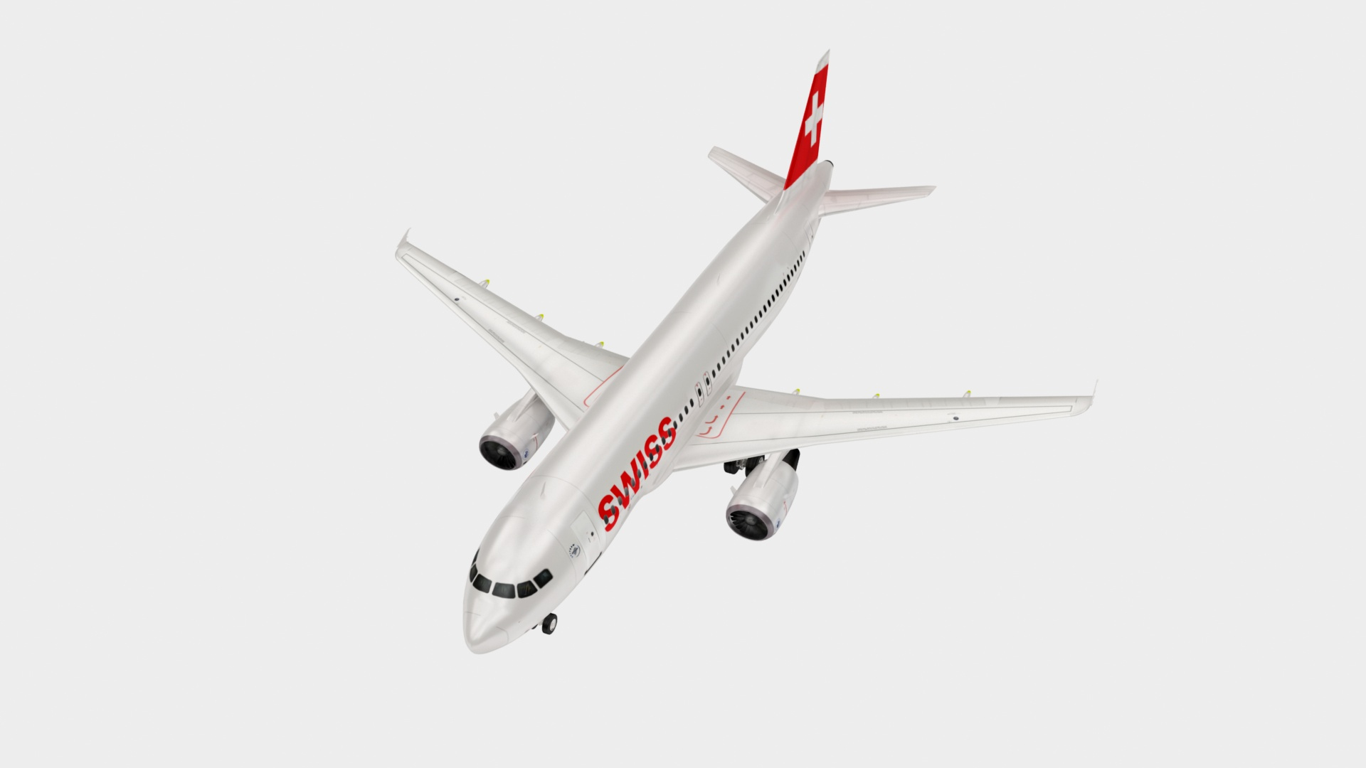 3D Airbus Swiss Airlines Model - TurboSquid 1474951