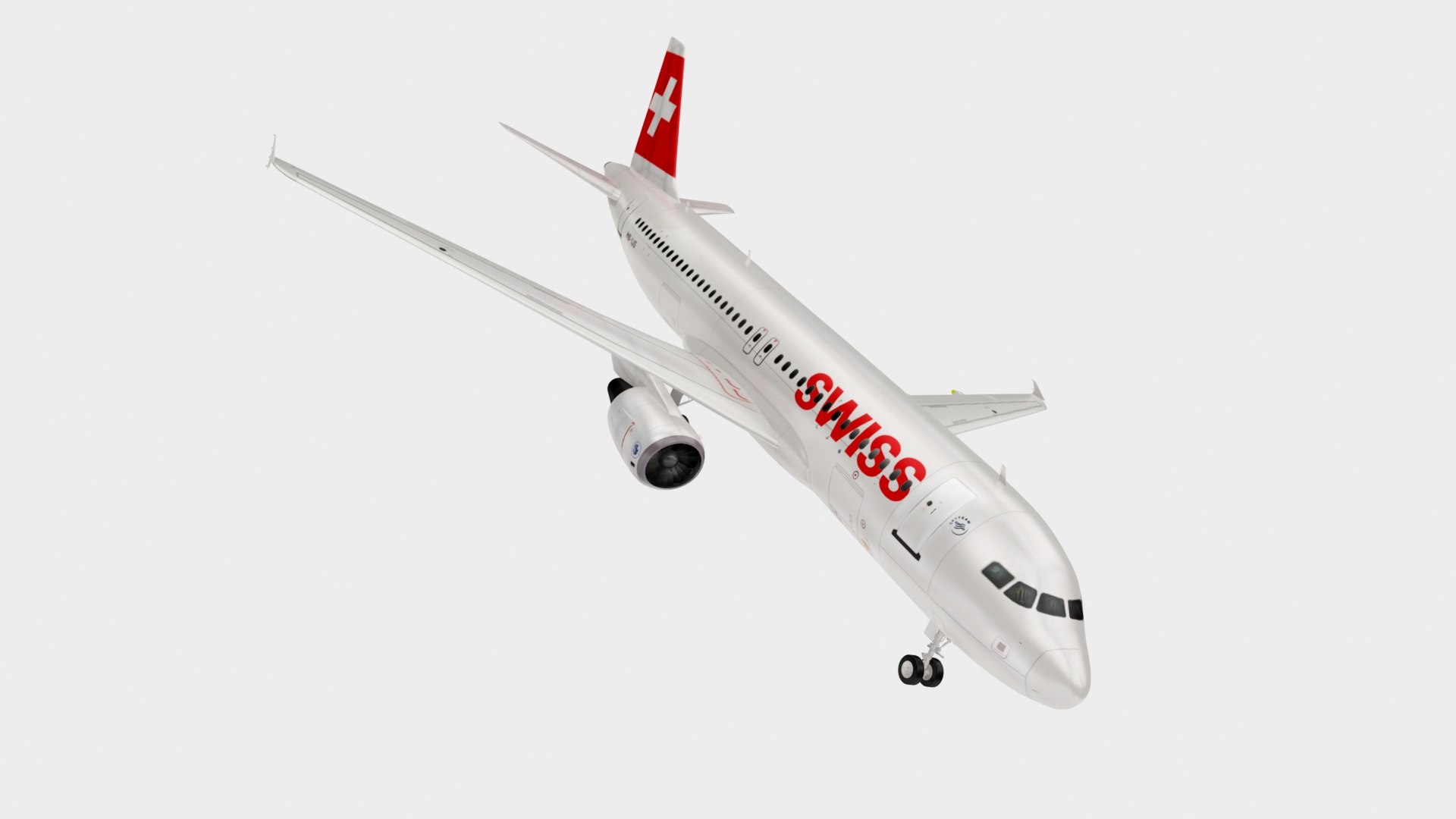 3D Airbus Swiss Airlines Model - TurboSquid 1474951