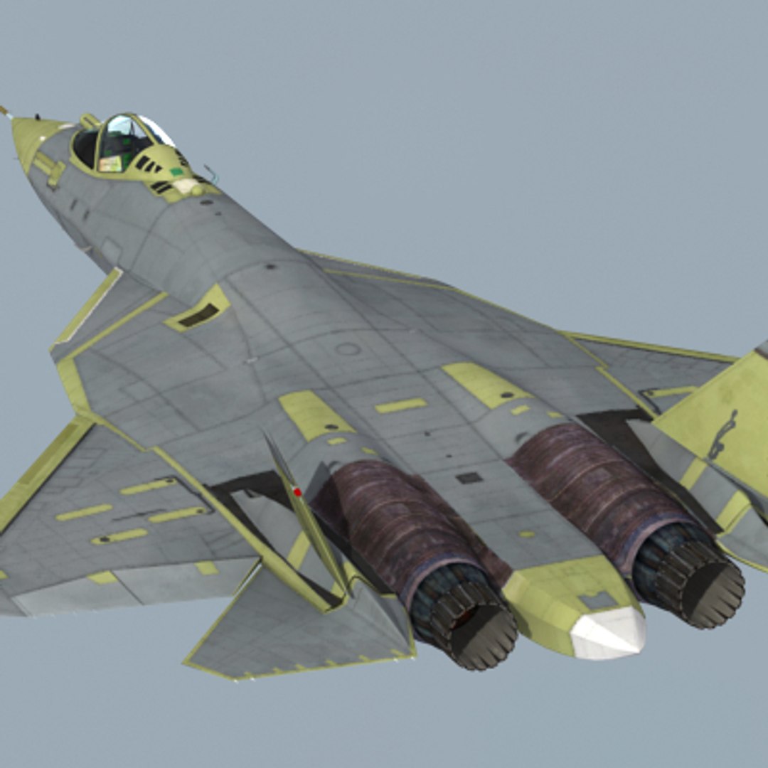 versions prototype sukhoi t-50 3d model