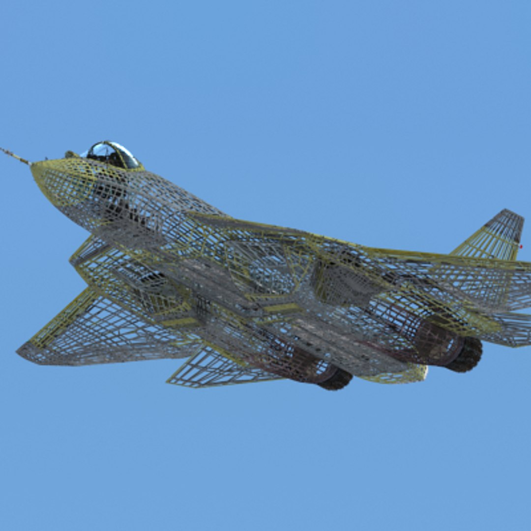 versions prototype sukhoi t-50 3d model