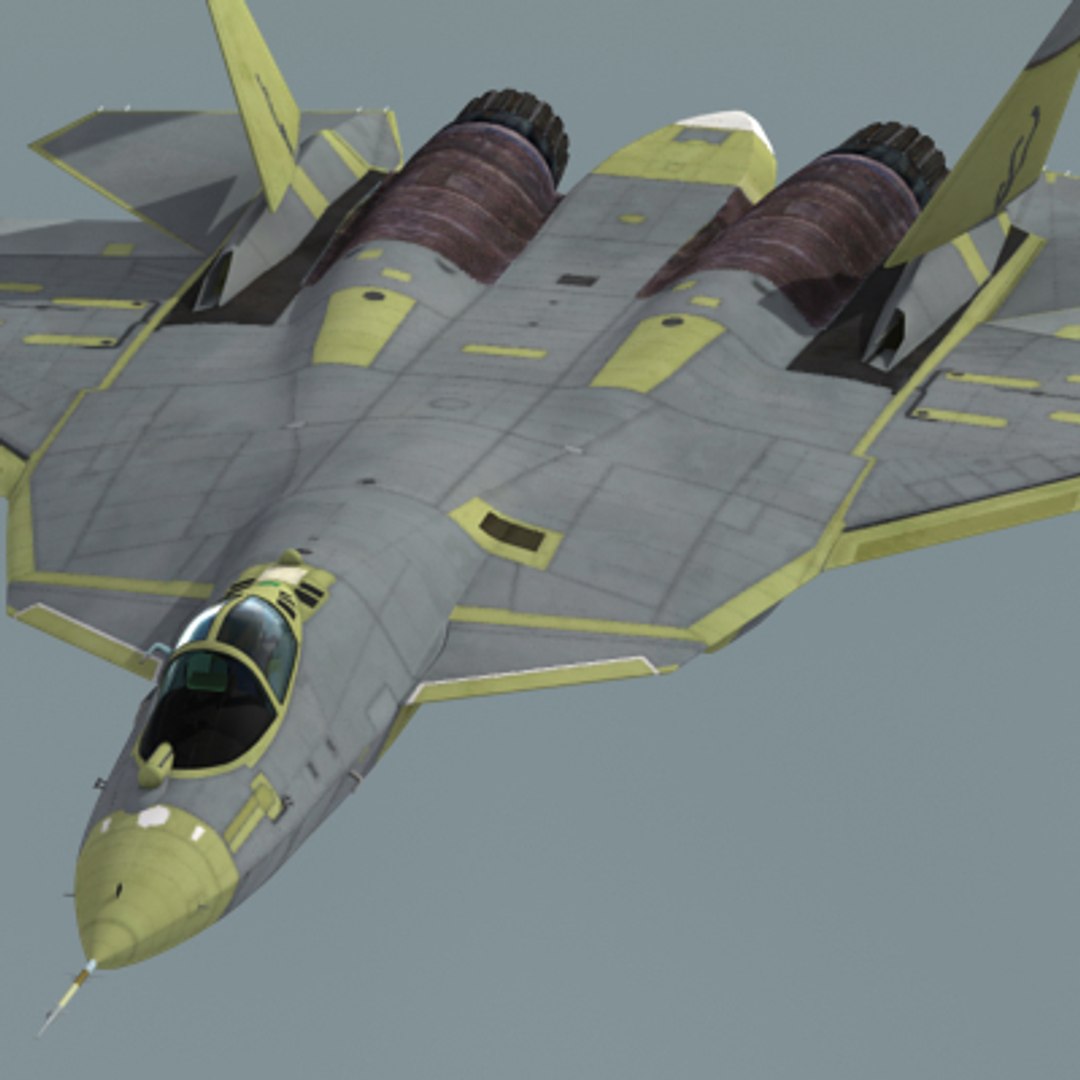 versions prototype sukhoi t-50 3d model