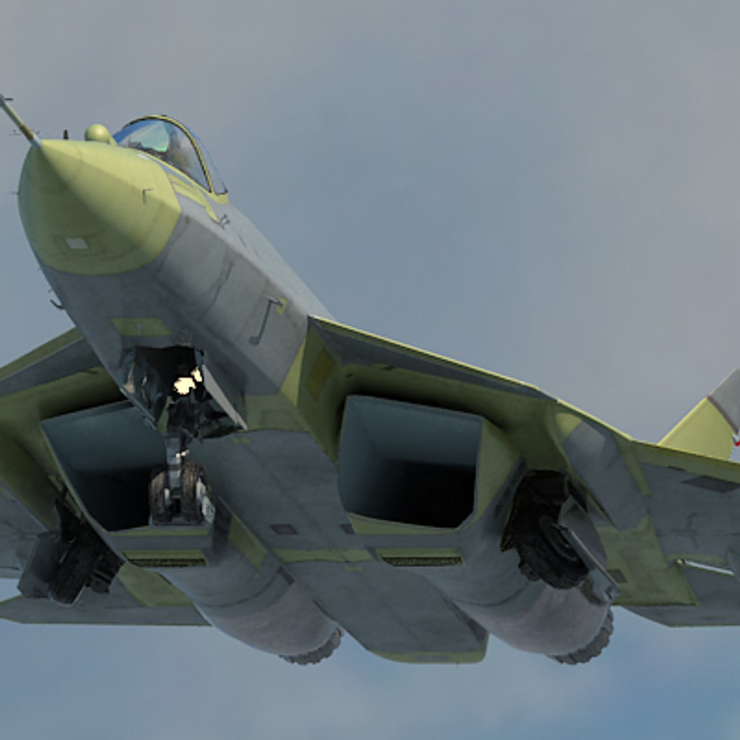 versions prototype sukhoi t-50 3d model
