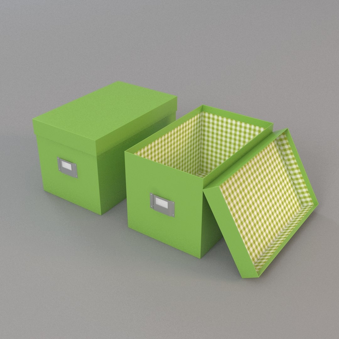 3d deco boxes model