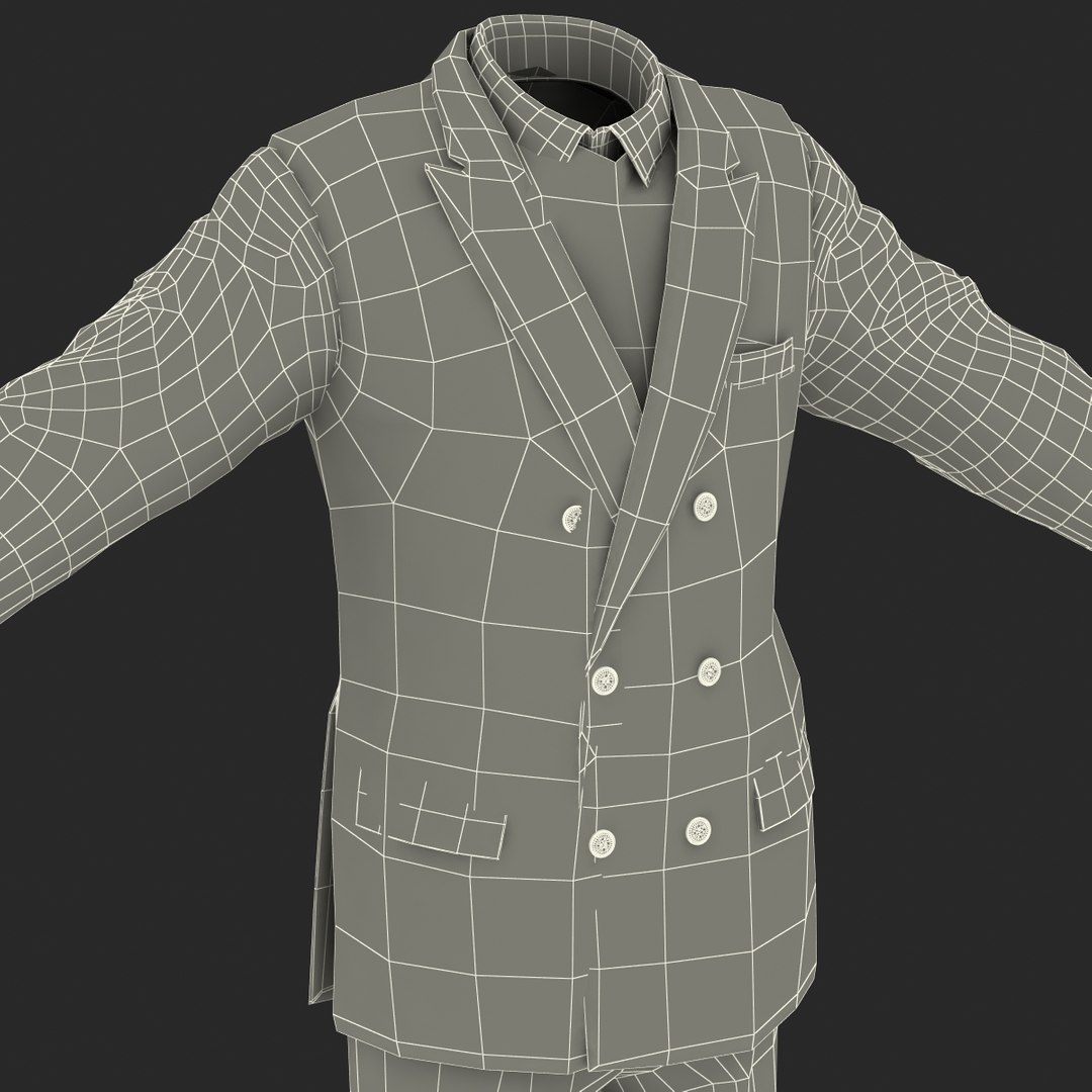 men suit 7 3d model